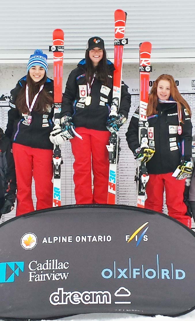 ost_sweep_women_feb6_podium - Alpine Ontario Alpin